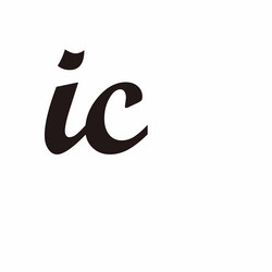 Letter ic modern geometric symbol simple logo Vector Image