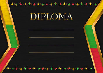 Horizontal frame and border with myanmar flag Vector Image