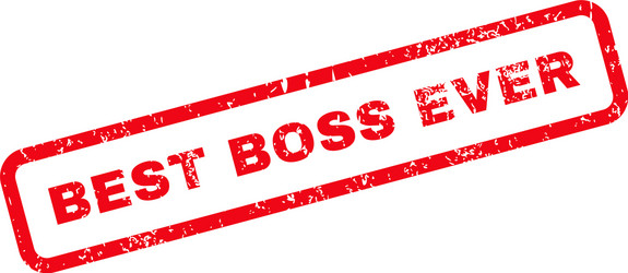 Best boss ever rubber stamp Royalty Free Vector Image