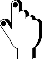 Human hand design Royalty Free Vector Image - VectorStock