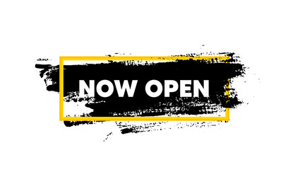 Now open promotion new business sign Royalty Free Vector