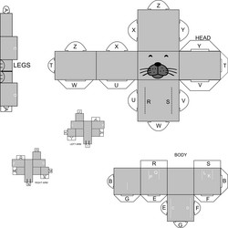 Axolotl character cartoon cube craft design Vector Image