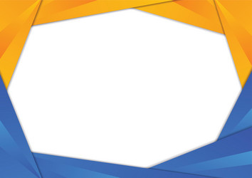 Colorful triangle frame border Royalty Free Vector Image