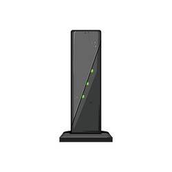 Wifi dsl modem cartoon Royalty Free Vector Image