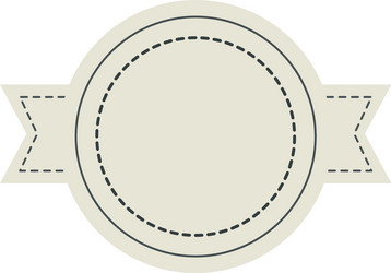 Decorative blank label Royalty Free Vector Image