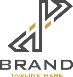 X company logo template design Royalty Free Vector Image