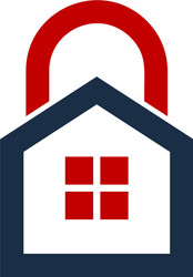 Home security logo icon design Royalty Free Vector Image