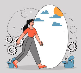 Starts new life concept Royalty Free Vector Image