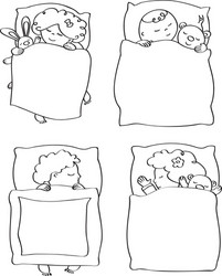 Animals sleeping Royalty Free Vector Image - VectorStock