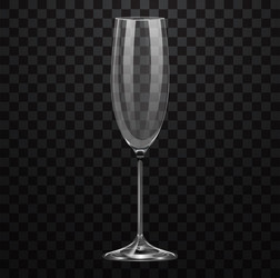 Realistic empty cocktail glass isolated Royalty Free Vector