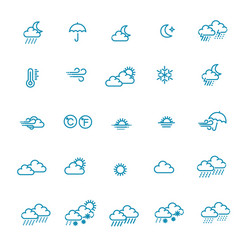 Weather forecast isometric flowchart Royalty Free Vector