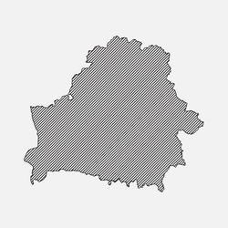 Abstract Map Belarus Parallel Grey Lines Vector Image