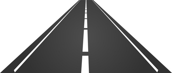 Logo a minimalistic road with roadside Royalty Free Vector