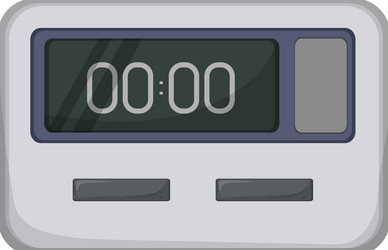 Time kitchen timer clock cartoon Royalty Free Vector Image