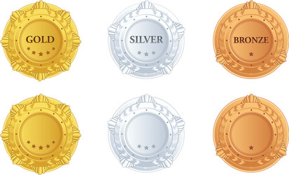 Gold Silver Bronze Vector Images (over 18,000)