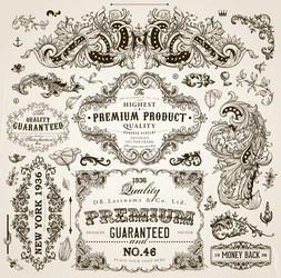 Vintage labels set Royalty Free Vector Image - VectorStock