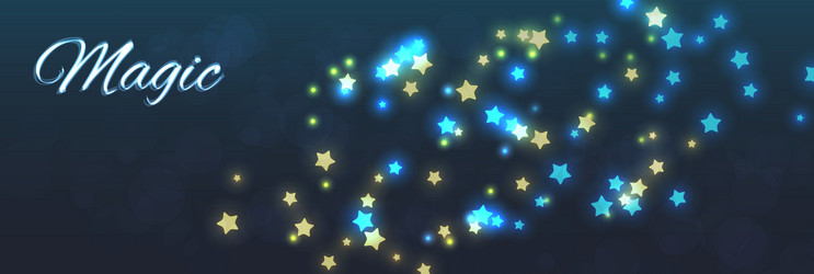 Magic background shining stars Royalty Free Vector Image