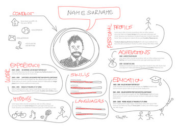 Original Resume Template Vector Images (50)