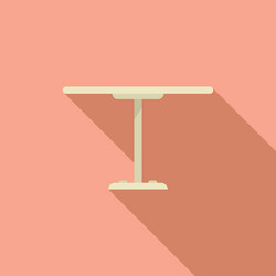 Round table icon simple interior room Royalty Free Vector