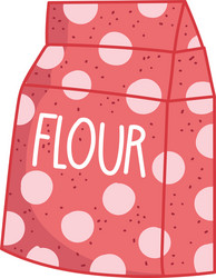 Flour pack food Royalty Free Vector Image - VectorStock