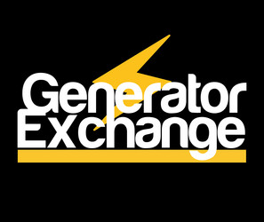 Generator exchange logo Royalty Free Vector Image