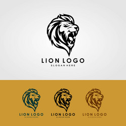 Modern lion logo Royalty Free Vector Image - VectorStock