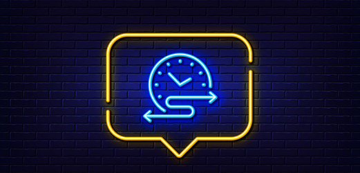 Time schedule line icon transport timetable sign Vector Image