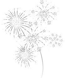 Paper fireworks Royalty Free Vector Image - VectorStock