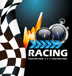 Racing poster Royalty Free Vector Image - VectorStock