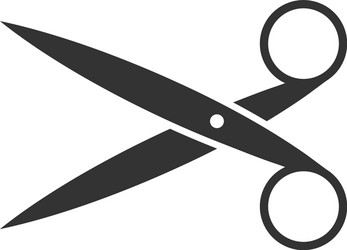 Scissors graphic design template isolated Vector Image
