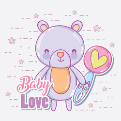 Baby love card Royalty Free Vector Image - VectorStock