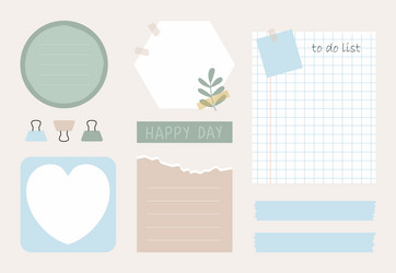 Cute memo template Royalty Free Vector Image - VectorStock