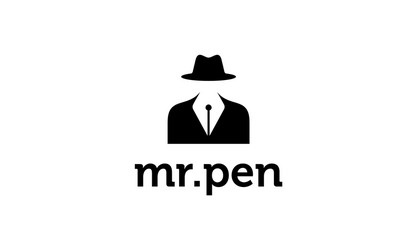 Logo pen tool gradient colorful style Royalty Free Vector