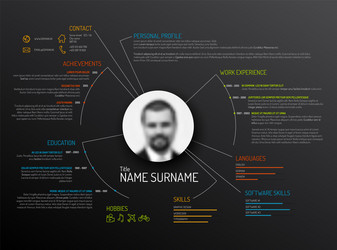Original Resume Template Vector Images (50)