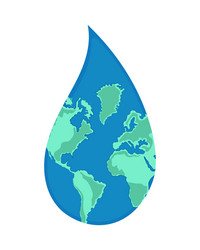 Eco water drop icon Royalty Free Vector Image - VectorStock