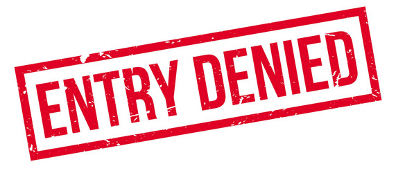 Entry denied rubber stamp Royalty Free Vector Image