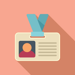 Card control icon flat business center Royalty Free Vector