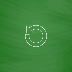 Reset computer symbol Royalty Free Vector Image