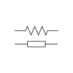 Resistor logo Royalty Free Vector Image - VectorStock