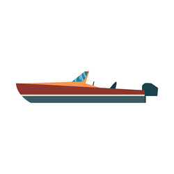 Racing speedboat icon Royalty Free Vector Image