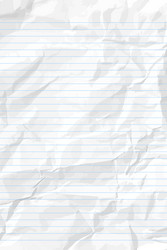 Big set of white lean crumpled papers Royalty Free Vector