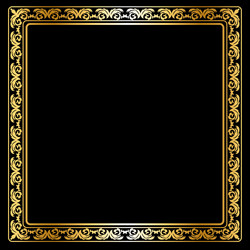 Golden frame Royalty Free Vector Image - VectorStock