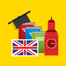 Learn english design Royalty Free Vector Image