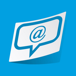 Mail sticker Royalty Free Vector Image - VectorStock