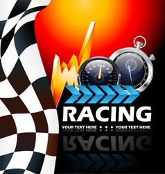 Racing poster Royalty Free Vector Image - VectorStock