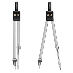 Realistic Compass Drawing Vector Images (over 310)