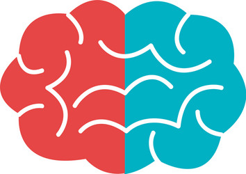 Blue brain icon Royalty Free Vector Image - VectorStock