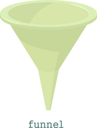Process funnel cartoon Royalty Free Vector Image