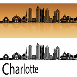 Charlotte Skyline Vector Images (over 160)