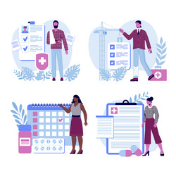 Employee health concept Royalty Free Vector Image